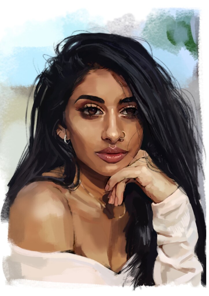 Hamel Patel Portrait - Finished Artworks - Krita Artists