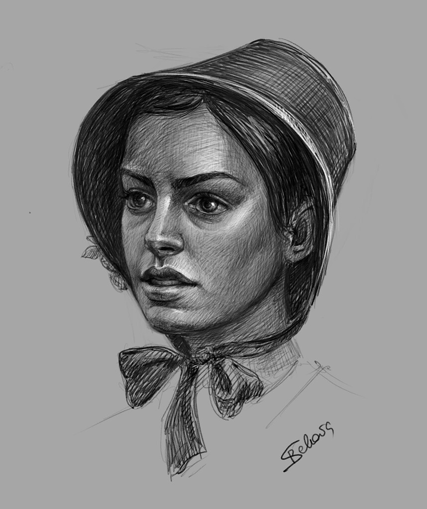 Study portrait - Finished Artworks - Krita Artists