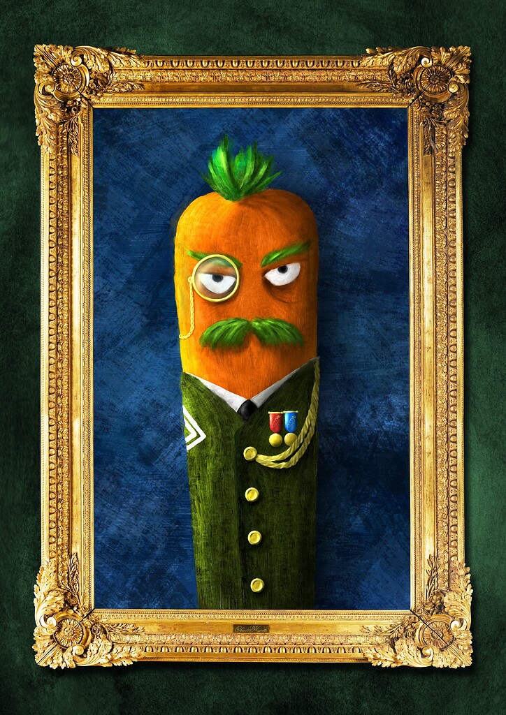 Lost in the Sausage Island: The Evil carrot boss - Finished Artworks ...