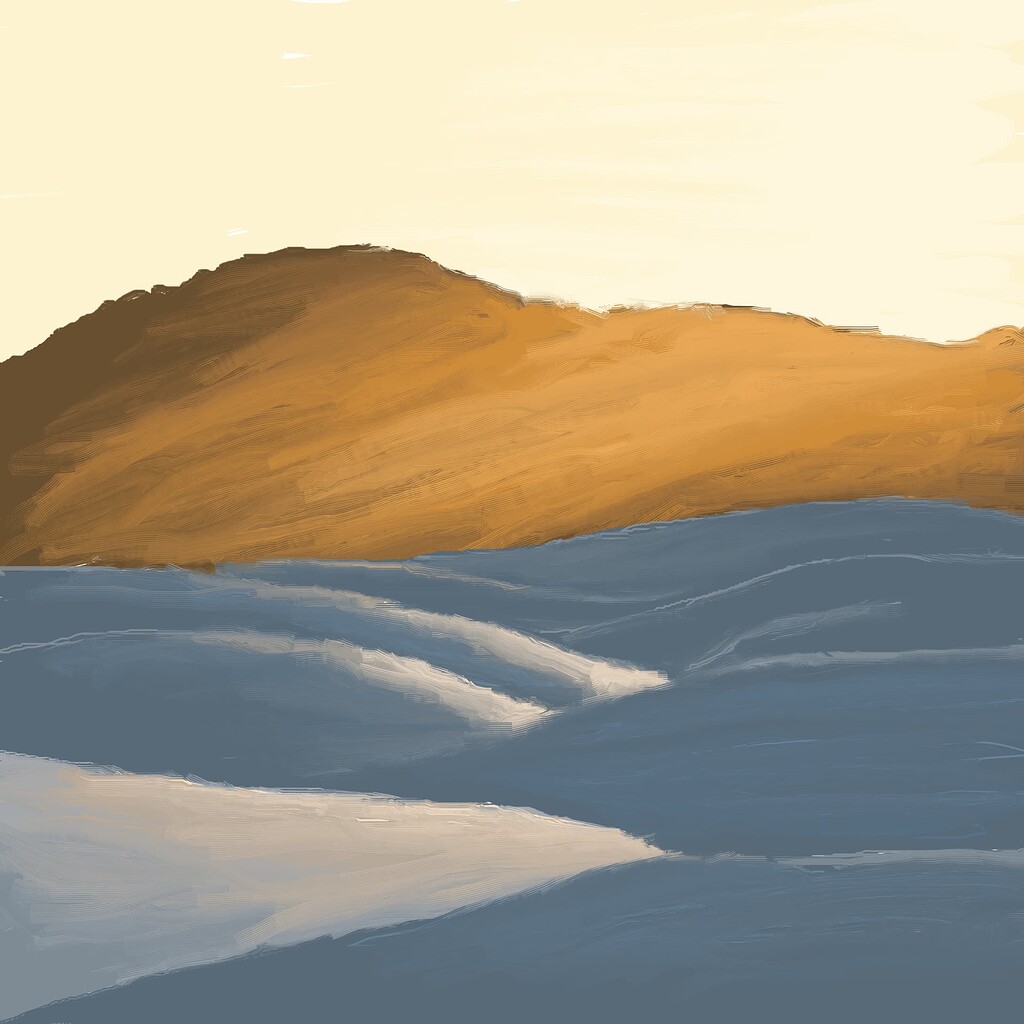 White Sand at Sunset - Finished Artworks - Krita Artists
