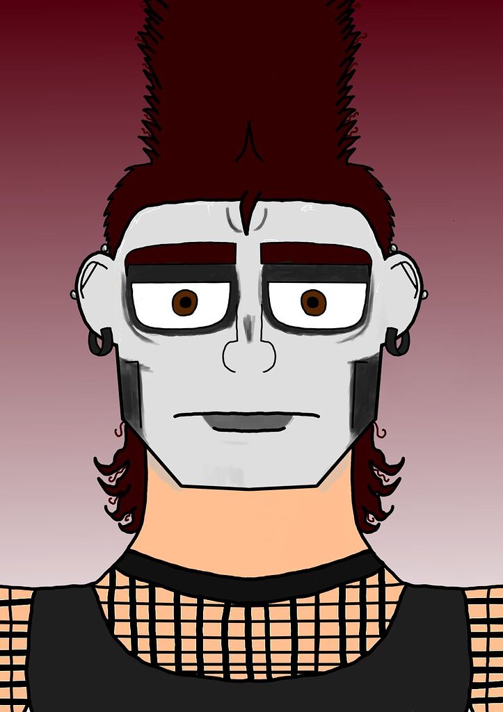 Goth dude - Finished Artworks - Krita Artists