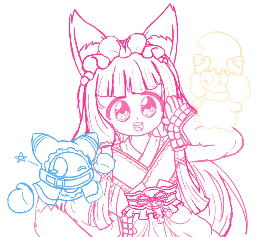 Some random crossover drawing because why not - Work In Progress ...