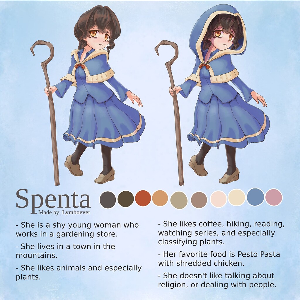 Character concept - My first OC - Spenta - Finished Artworks - Krita ...