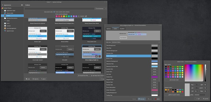 Krita Theme editor UI idea - Feature Requests - Krita Artists