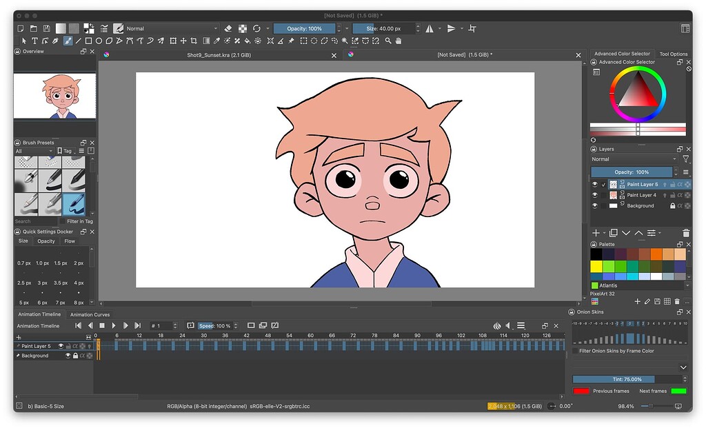 Animation Timeline Frame Size Messed Up - Basics & Interface - Krita ...