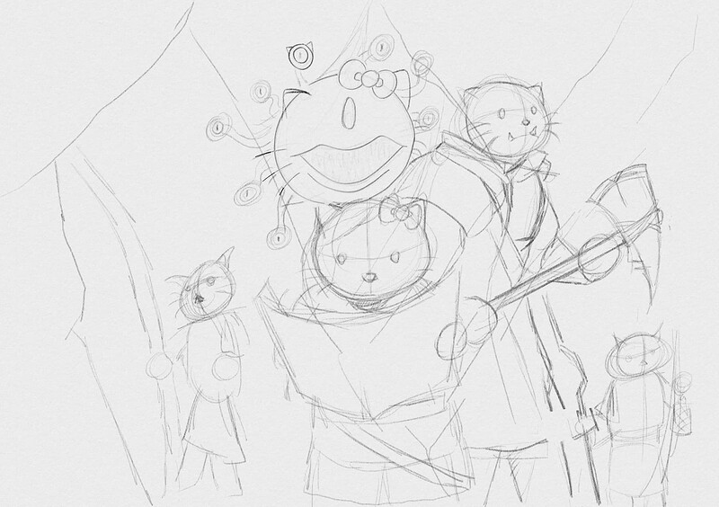 Hello Kitty Dungeons & Dragons - WIP - Work In Progress - Krita Artists