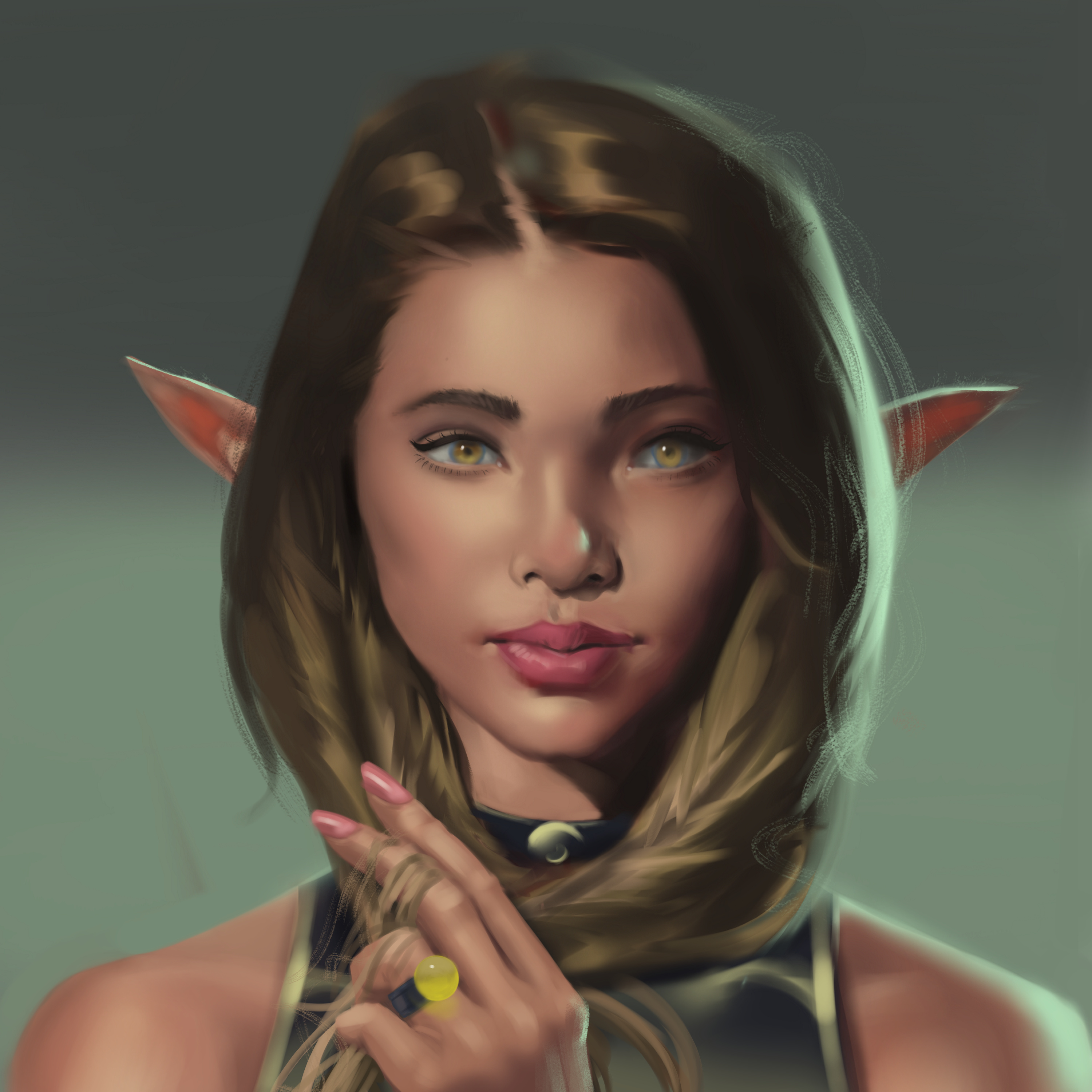 Elf Portrait - Finished Artworks - Krita Artists