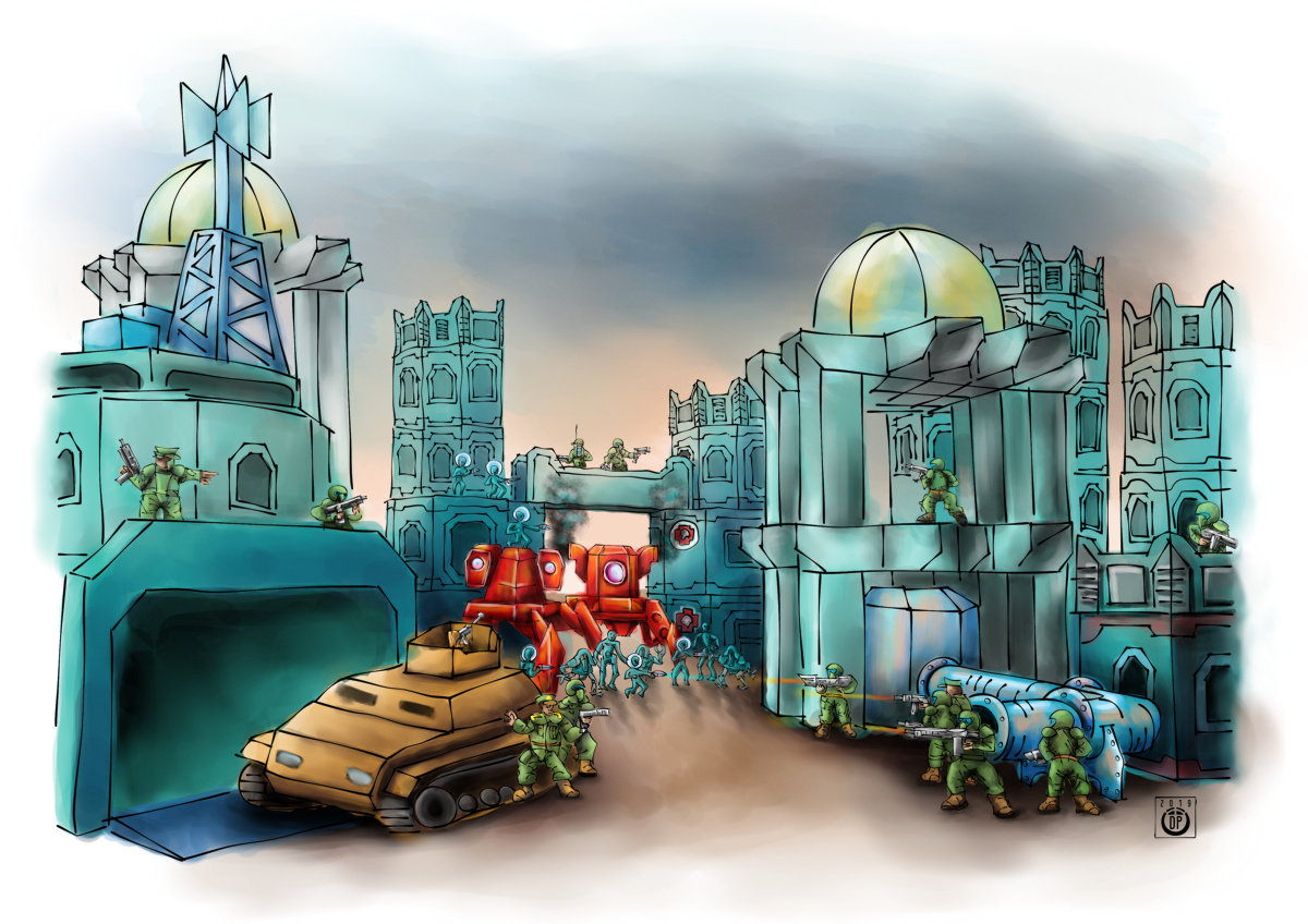 Invasion -concept illustration - Finished Artworks - Krita Artists