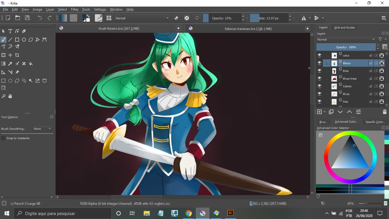 Crusch Karsten Fan Art - Re:Zero - Finished Artworks - Krita Artists