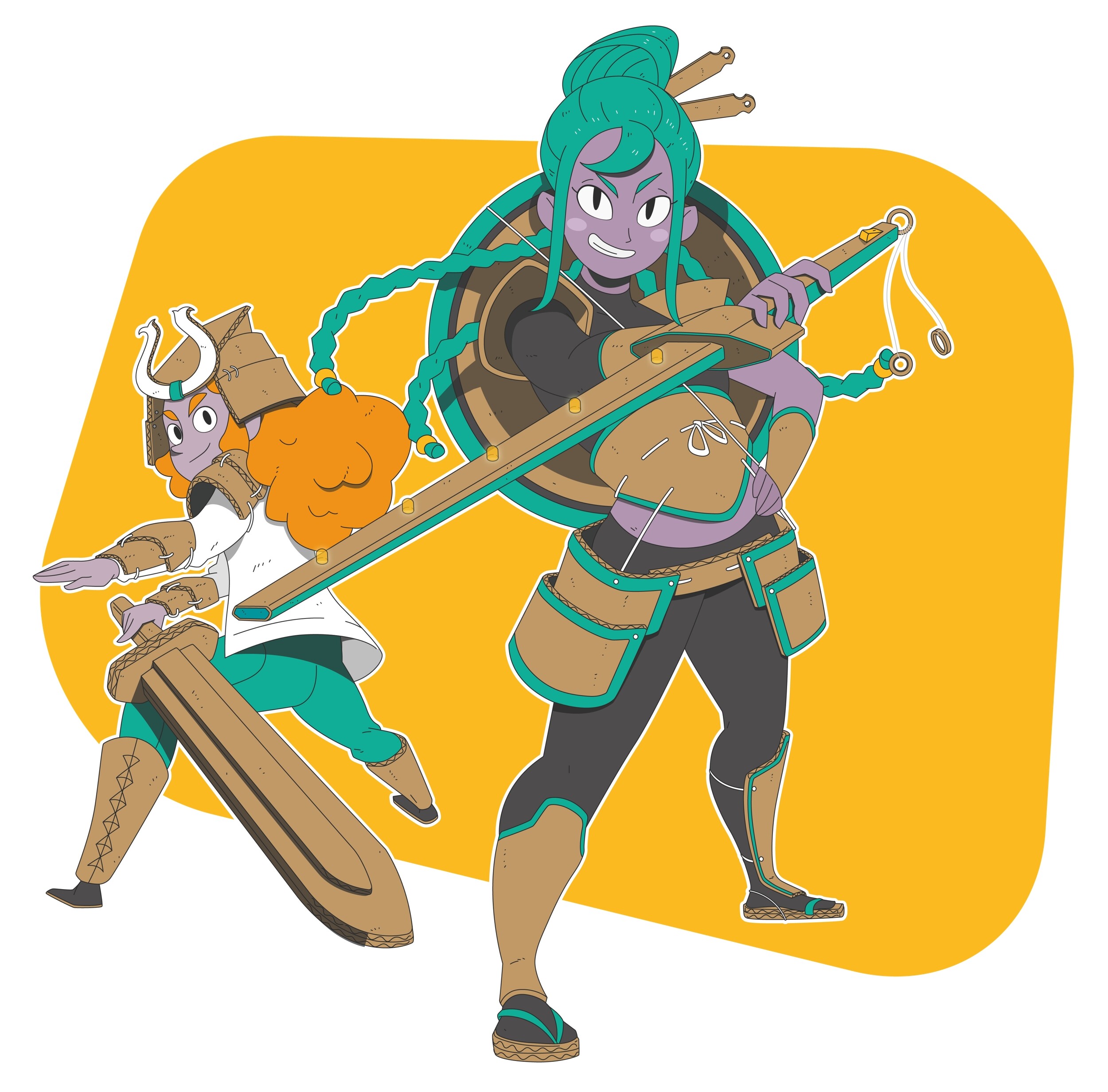Cardboard Warriors - Finished Artworks - Krita Artists