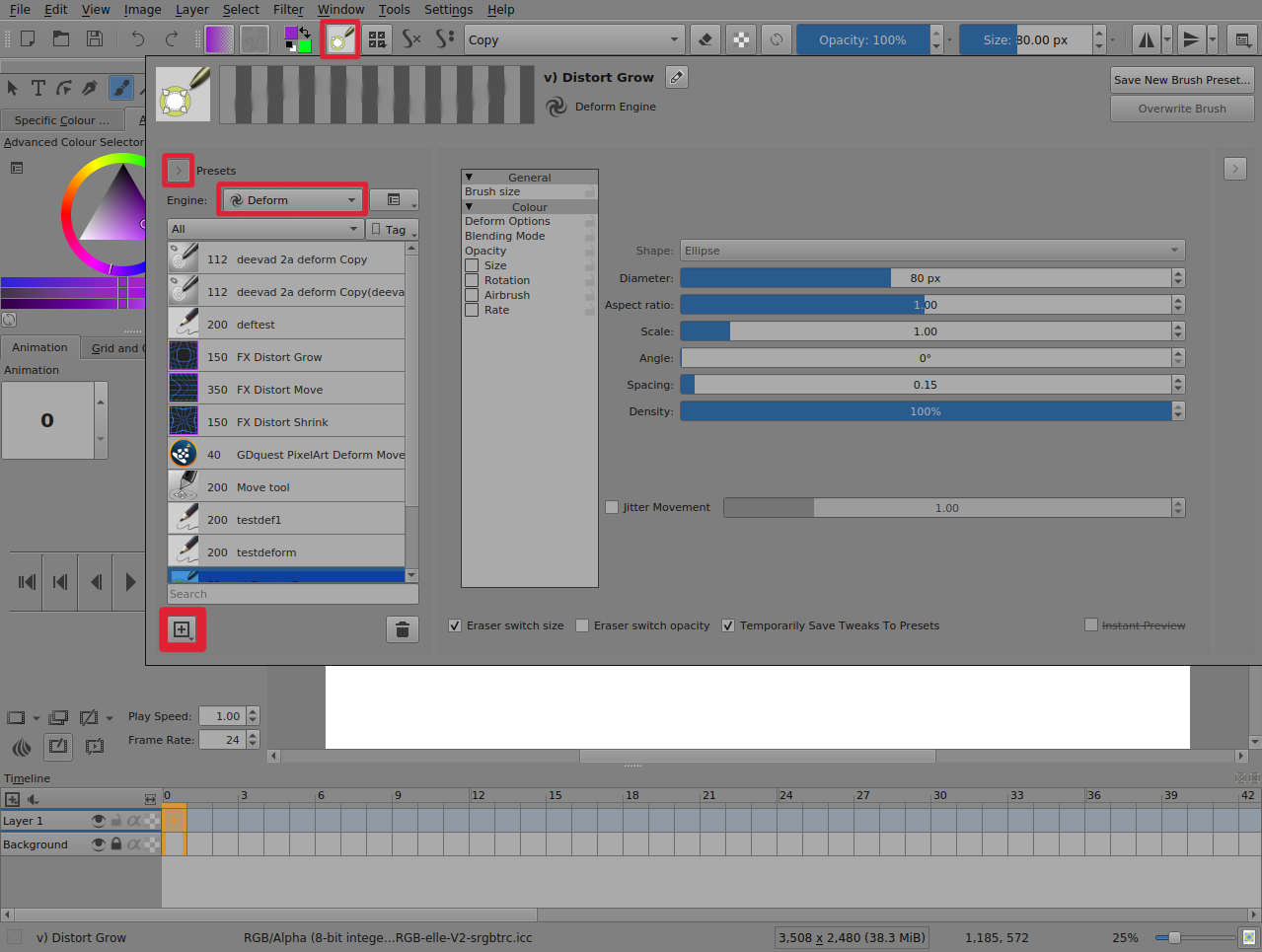 Deform brush engine - General Questions - Krita Artists