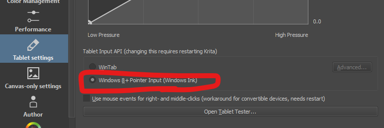 Pen registers but does not draw after Windows 10 Update (Krita 4.2.9 ...