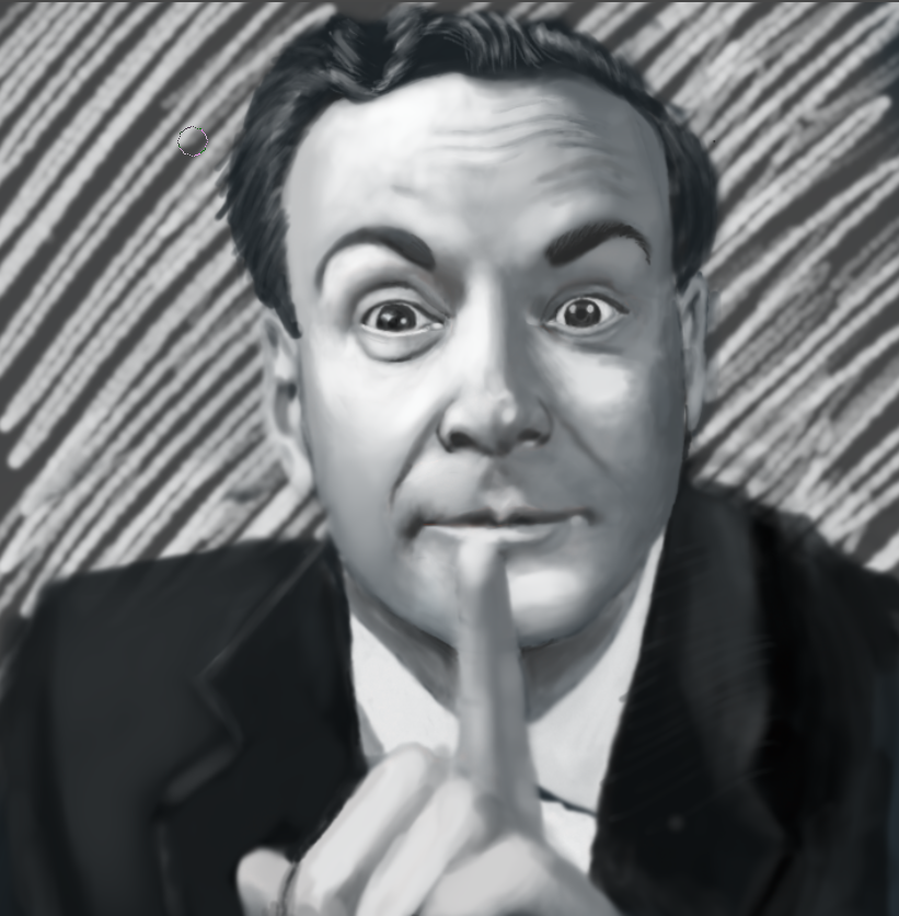 Feynman's portrait - Work In Progress - Krita Artists