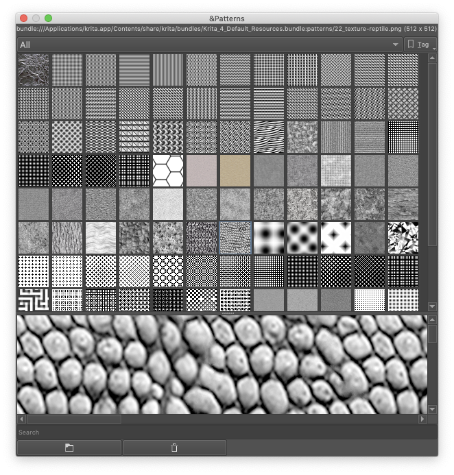 Simplify the names of patterns imported from a bundle - Artists ...