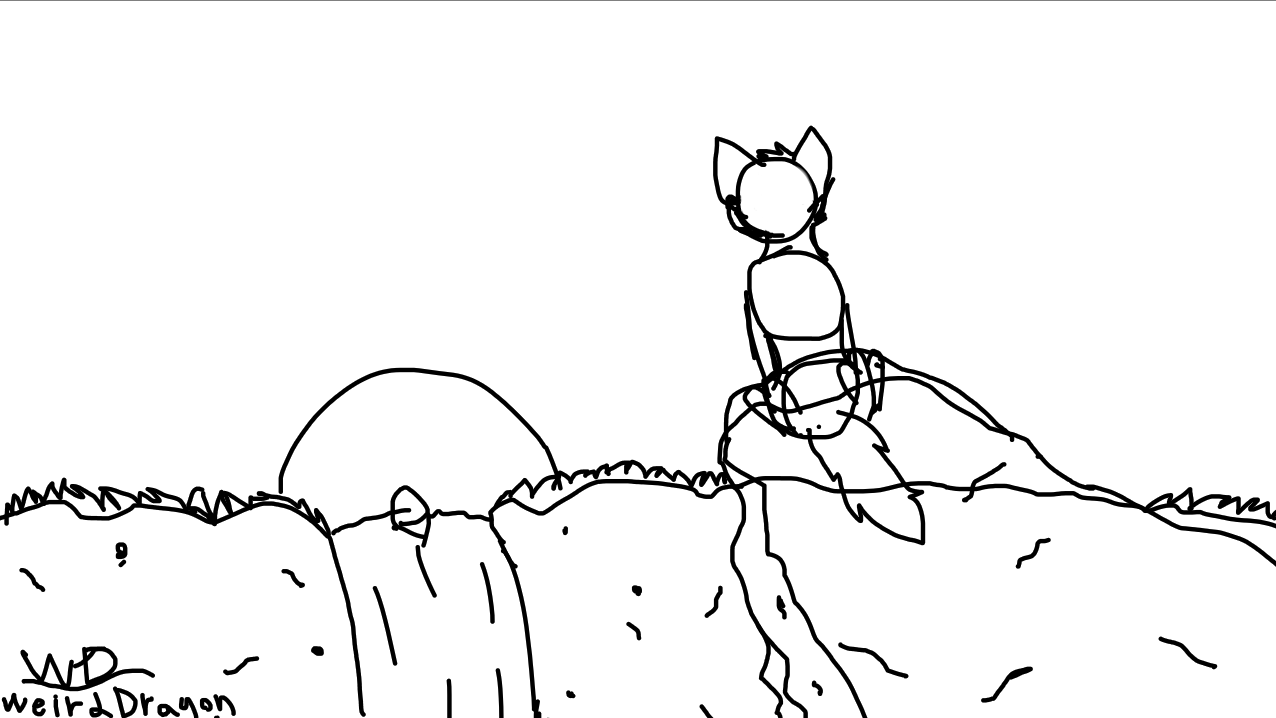 Wolf on mountain - Work In Progress - Krita Artists