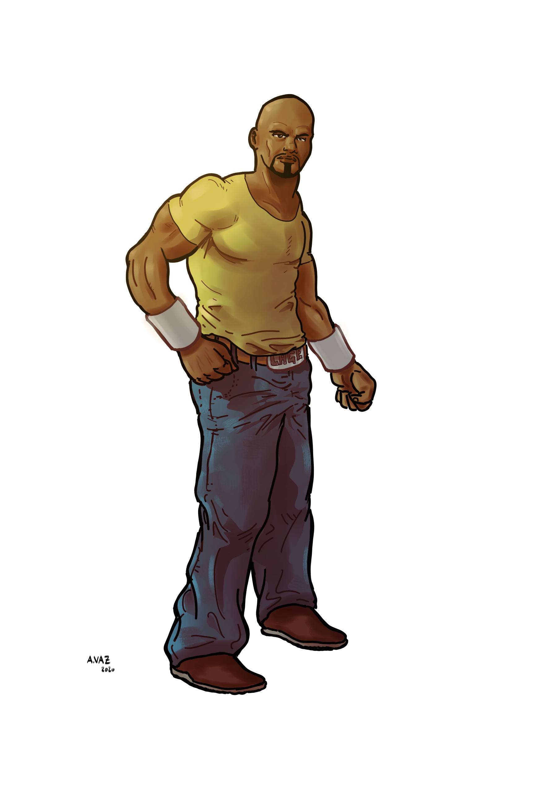 Luke Cage - Marvel character - Finished Artworks - Krita Artists