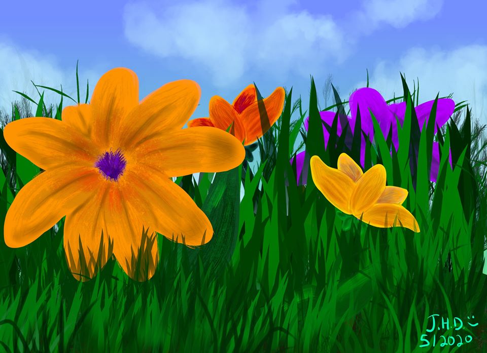 Big Flowers - Finished Artworks - Krita Artists