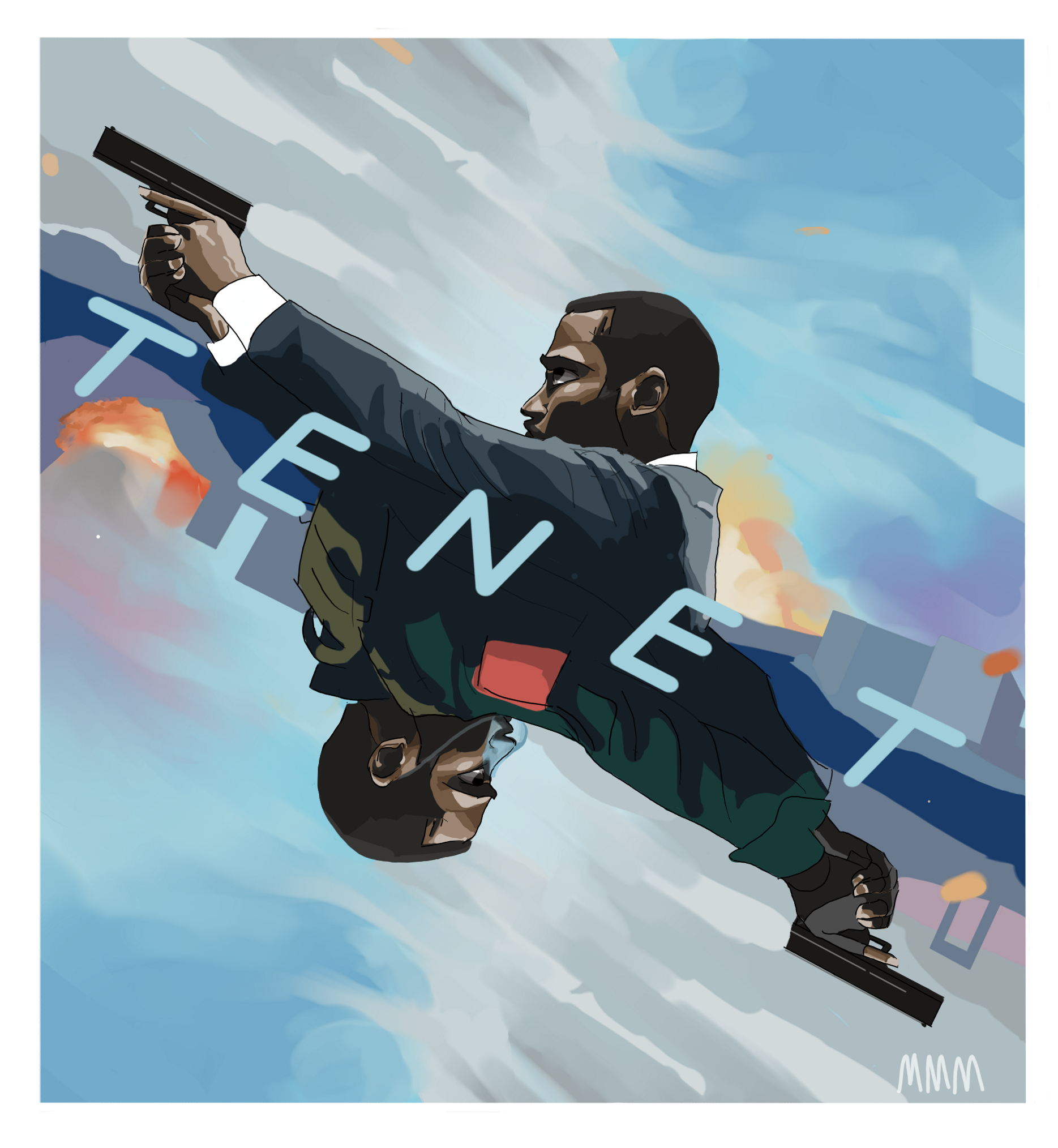 Tenet poster fanart - Finished Artworks - Krita Artists