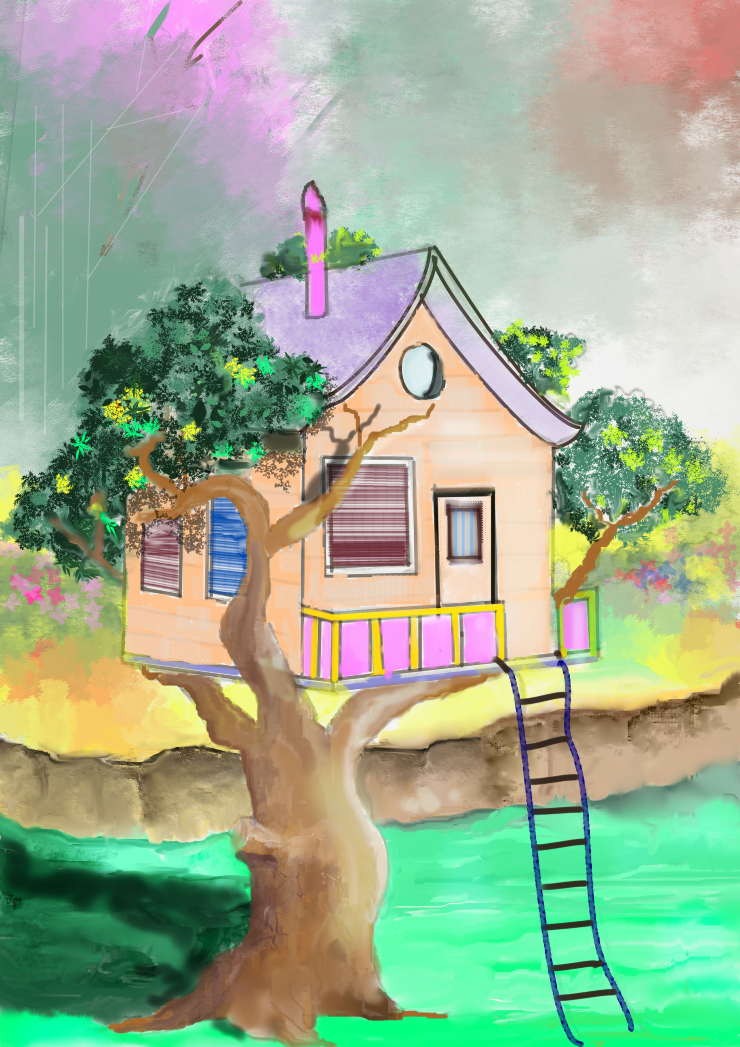 Tree House - Finished Artworks - Krita Artists