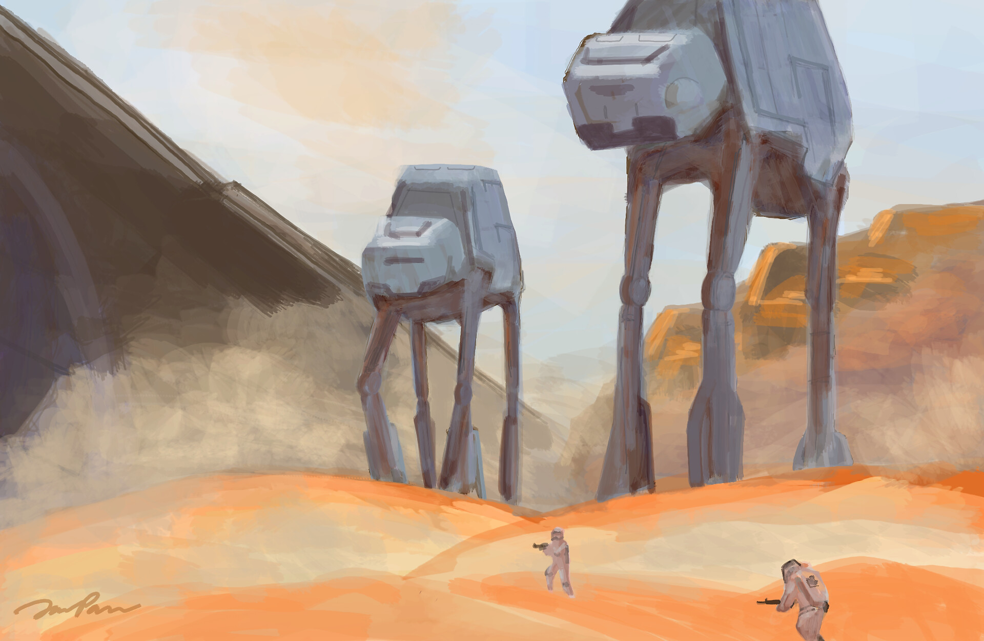 Star Wars ATAT - Finished Artworks - Krita Artists