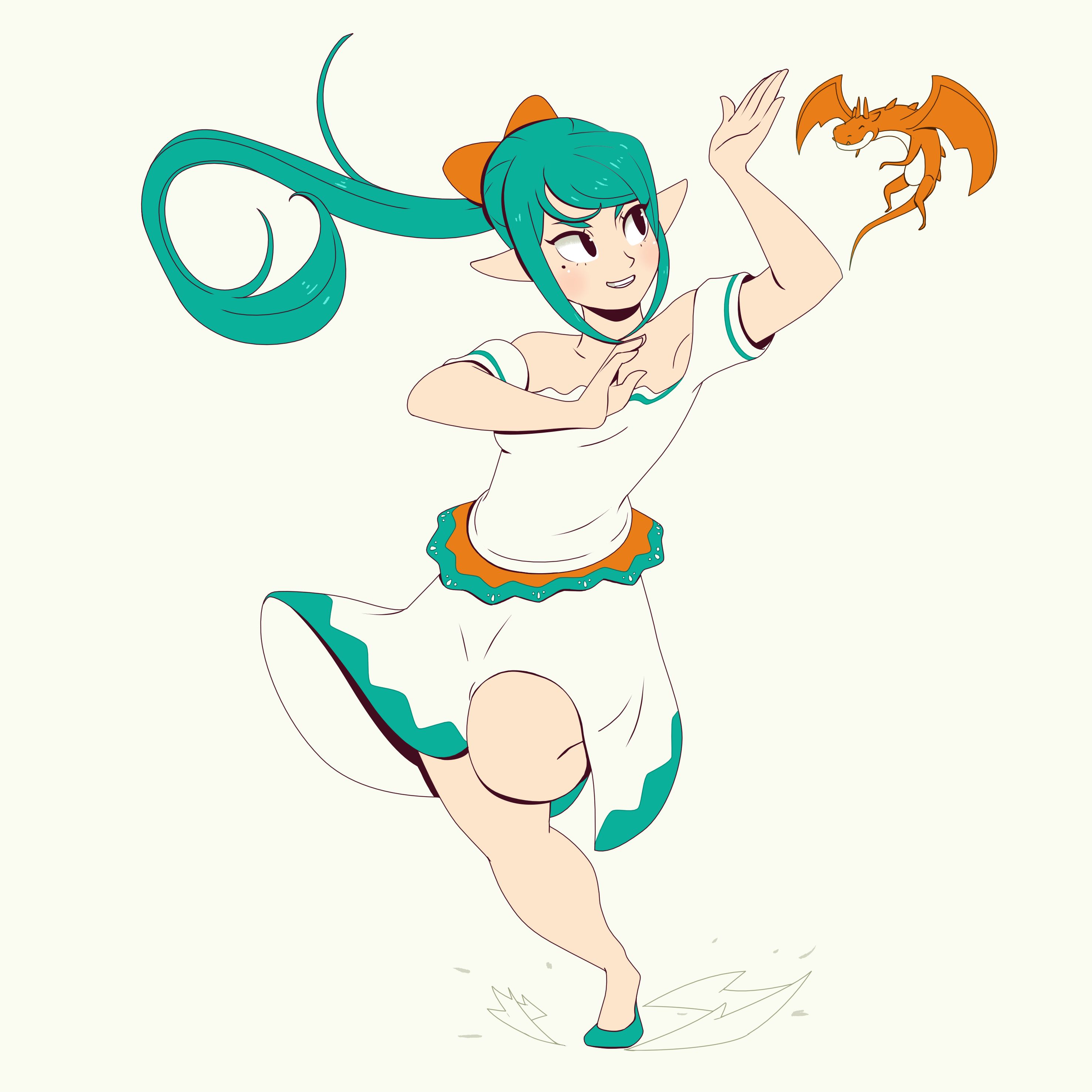 Dancer Elf - Finished Artworks - Krita Artists