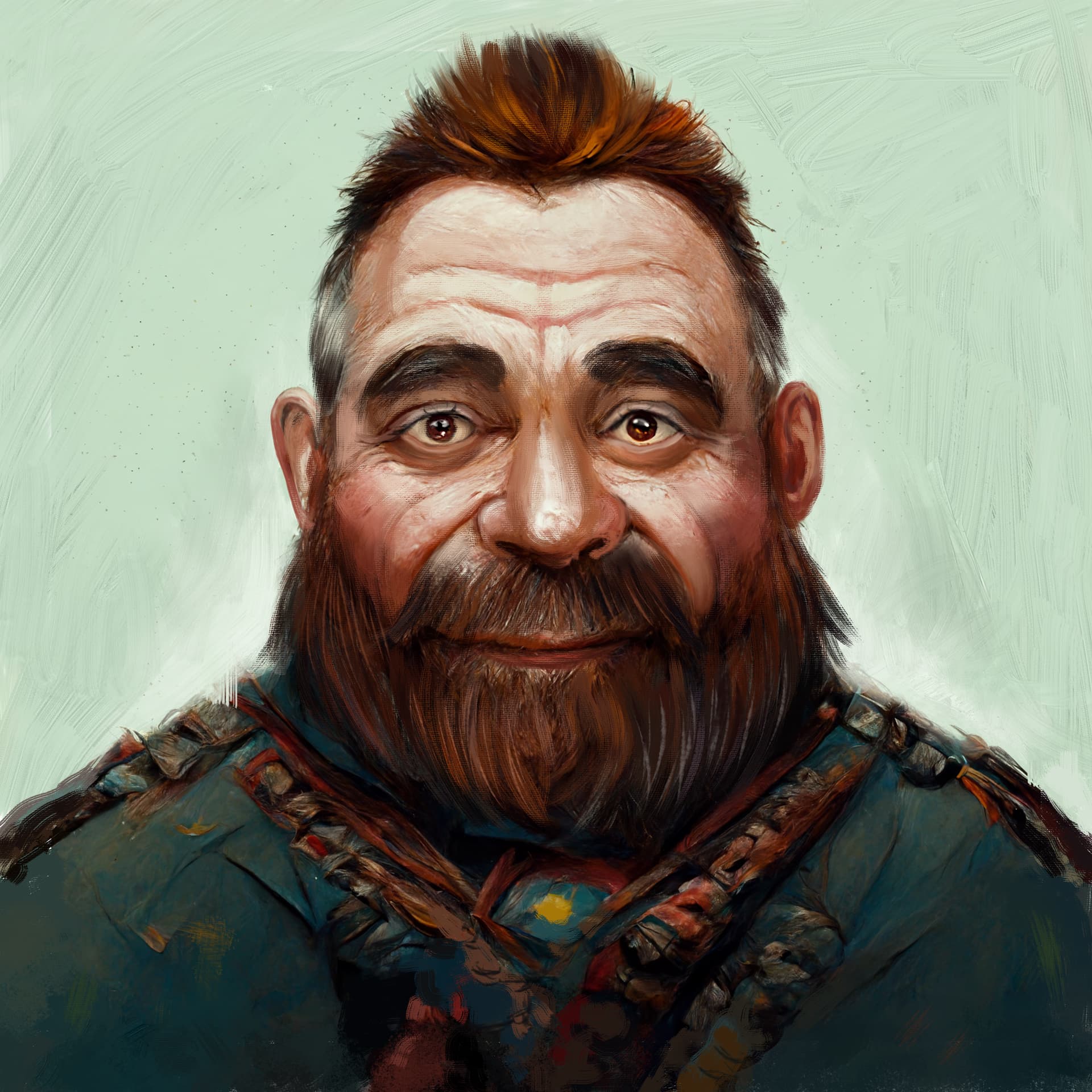 Dwarf Character Portrait - Borgin Caveheart - Finished Artworks - Krita ...