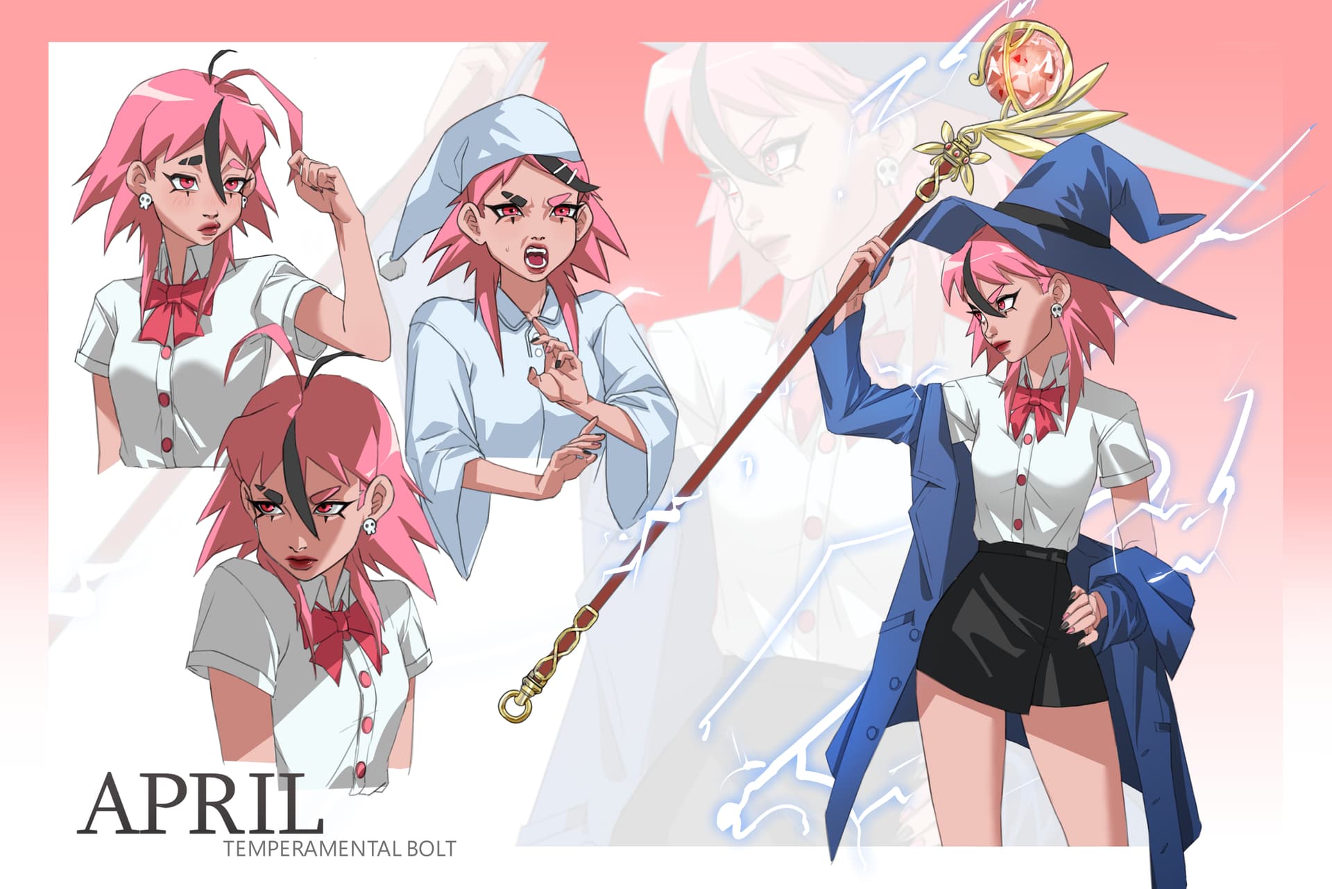 It's another one of my witch OC, this time it's April! - Finished ...