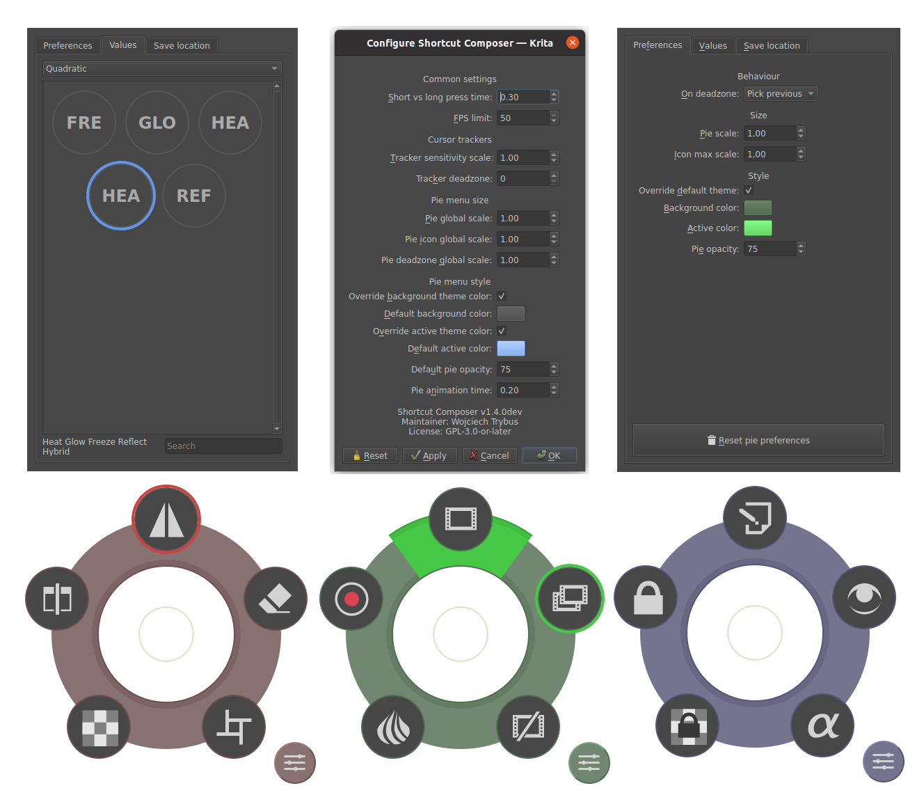 Shortcut Composer V154 Plugin For Pie Menus Multiple Key Assignment Mouse Trackers And