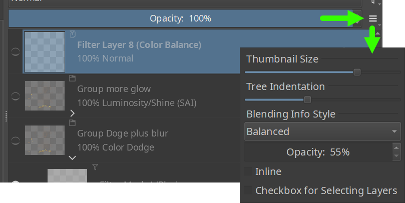 Changing UI font size of menu bar / layer text independently? - Basics & Interface - Krita Artists