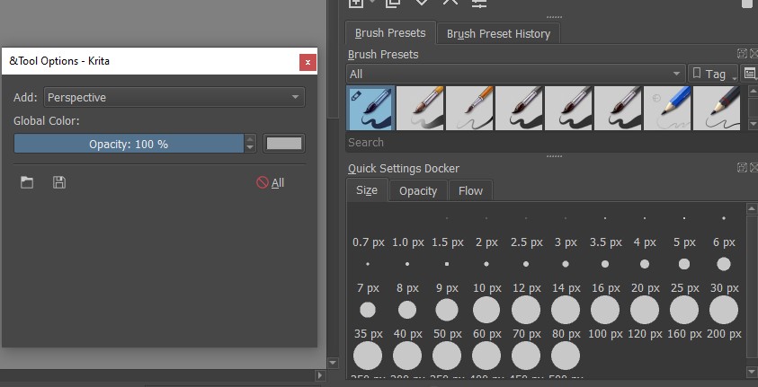 Tool Options Box incomplete - Basics & Interface - Krita Artists