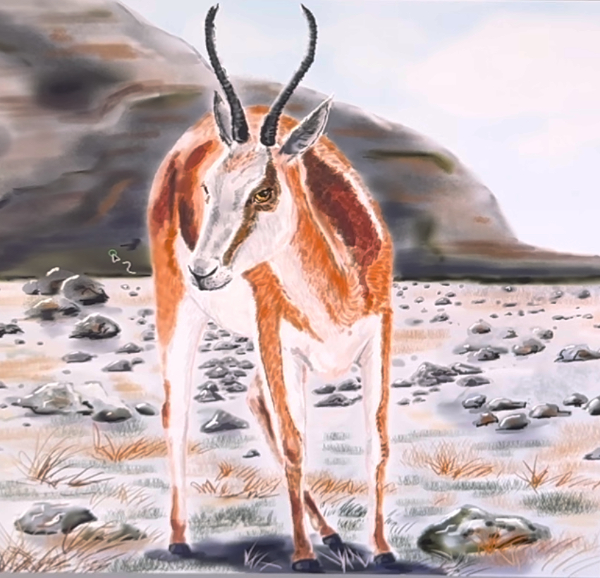Antelope in the desert - Finished Artworks - Krita Artists
