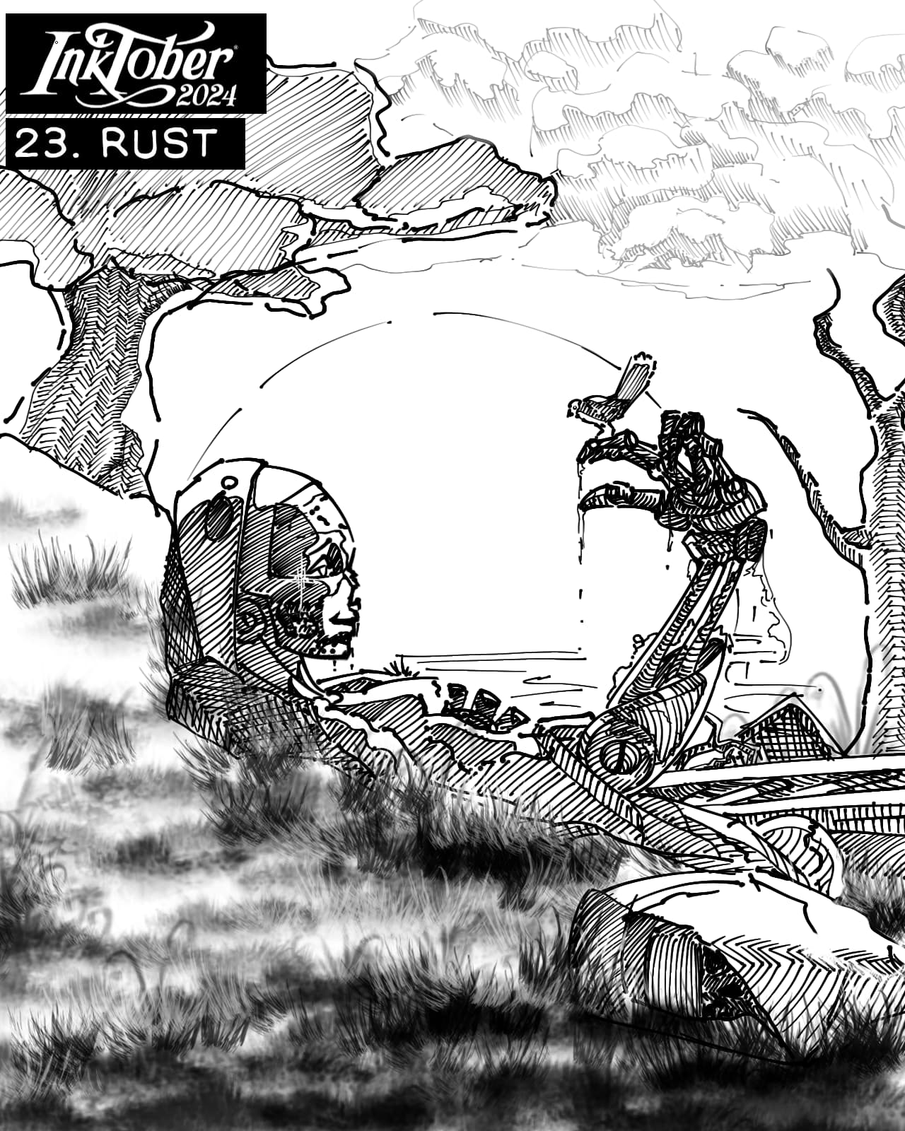23_Oct_2024 Draw_erryday - Inktober_23: Rust - Finished Artworks ...