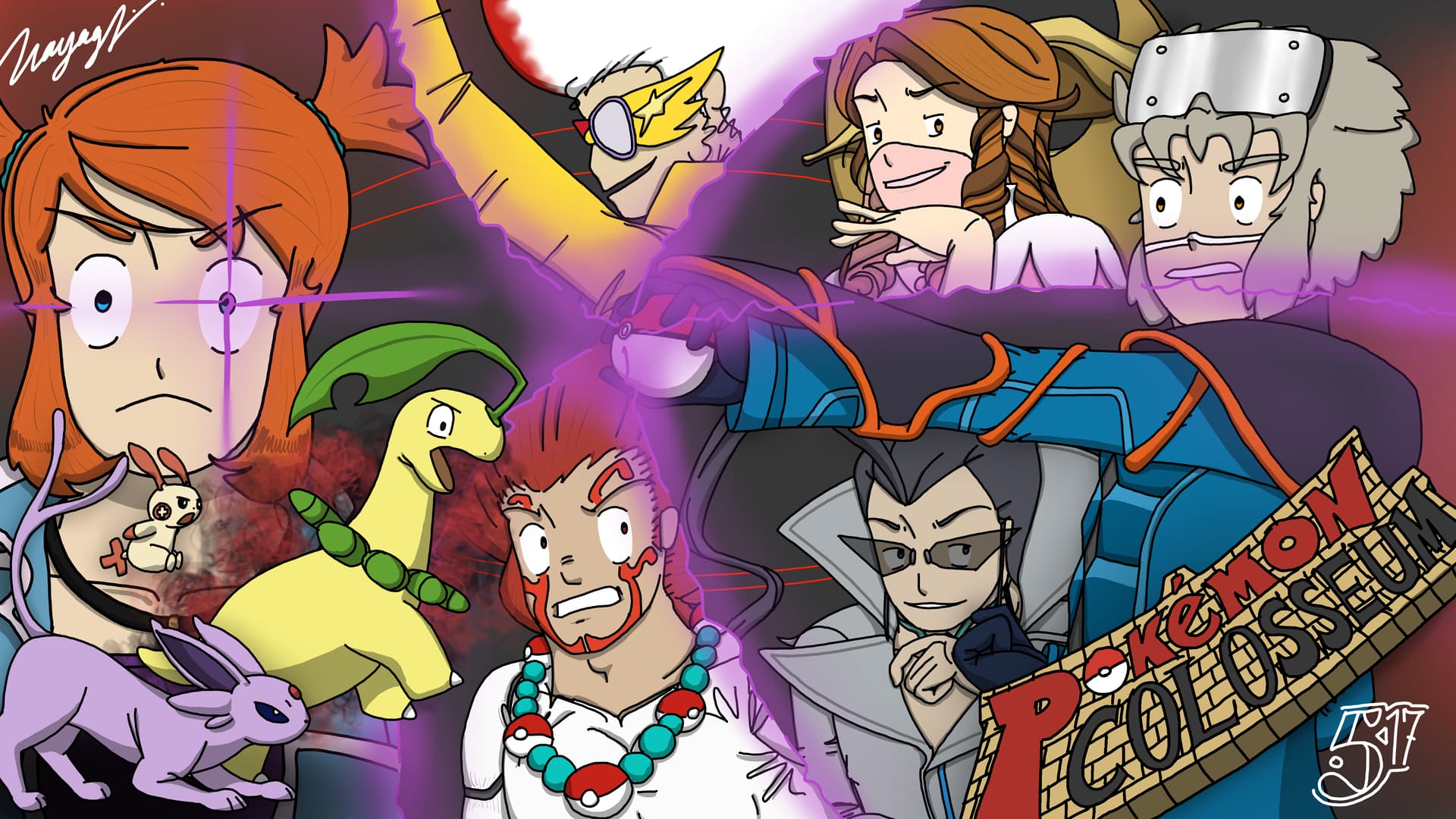[10/17]: Pokémon Colosseum fanart! (that took wayyy too long to make 🤤 ...