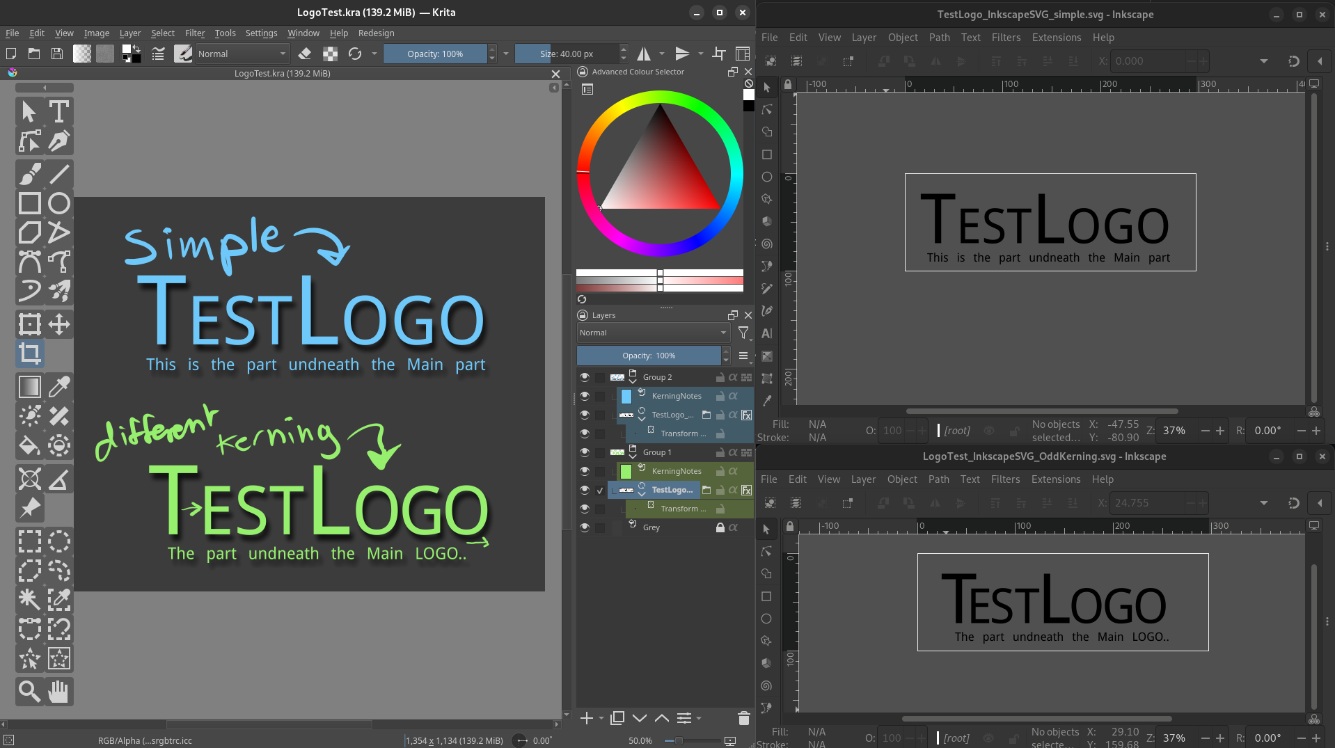 Recommended way to get svgs from inkscape consistantly? - General ...