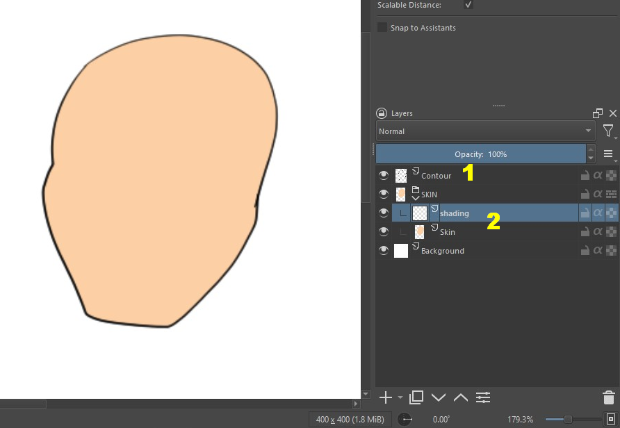Color Mask in One Area - General Questions - Krita Artists