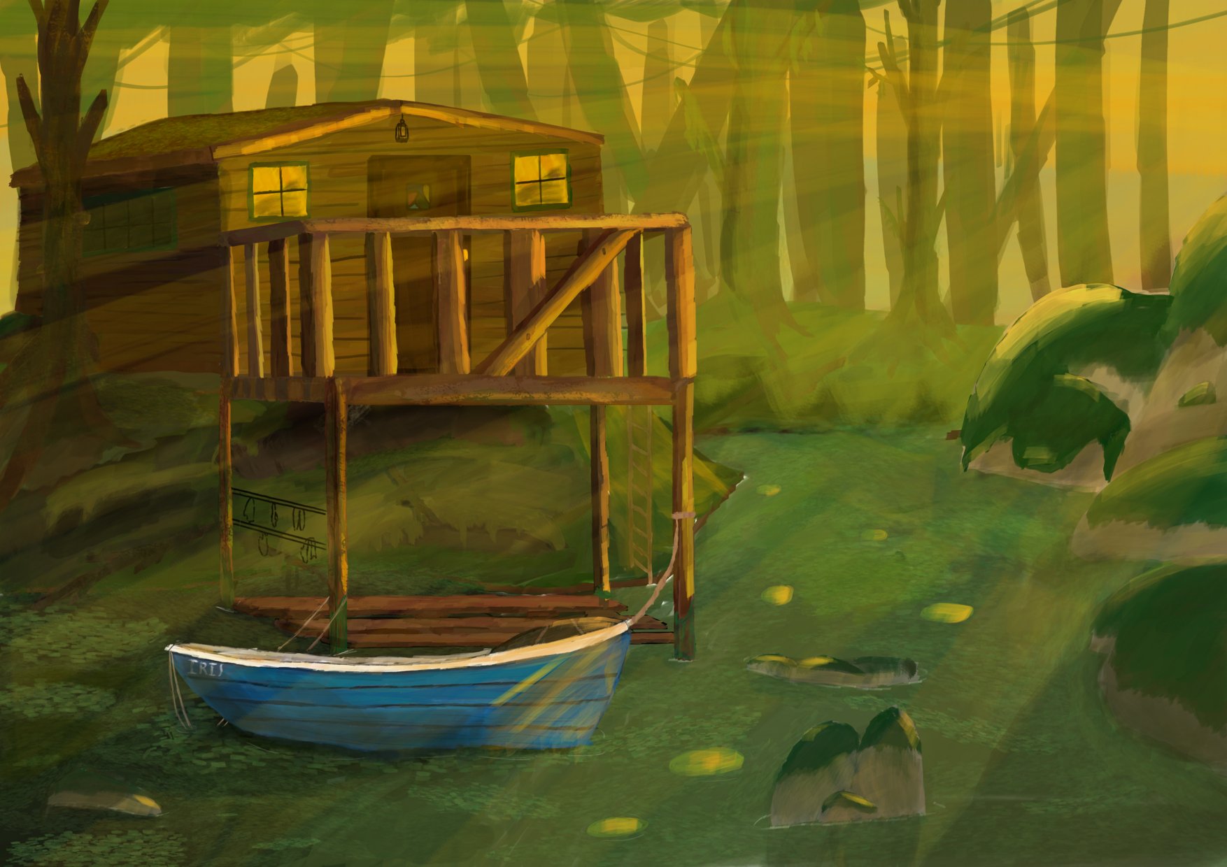 swamp house - Finished Artworks - Krita Artists
