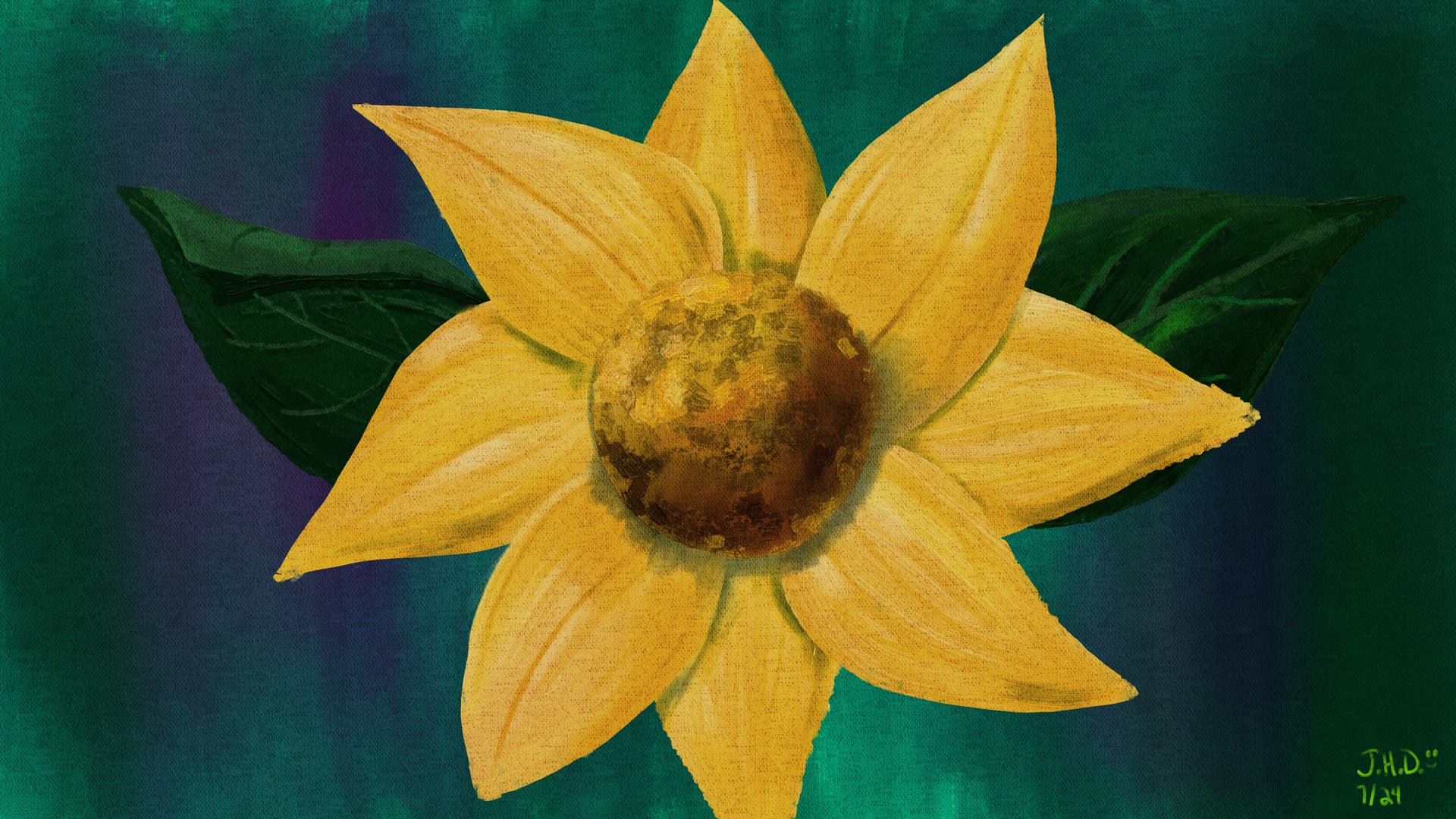 Sunny Flower - Finished Artworks - Krita Artists
