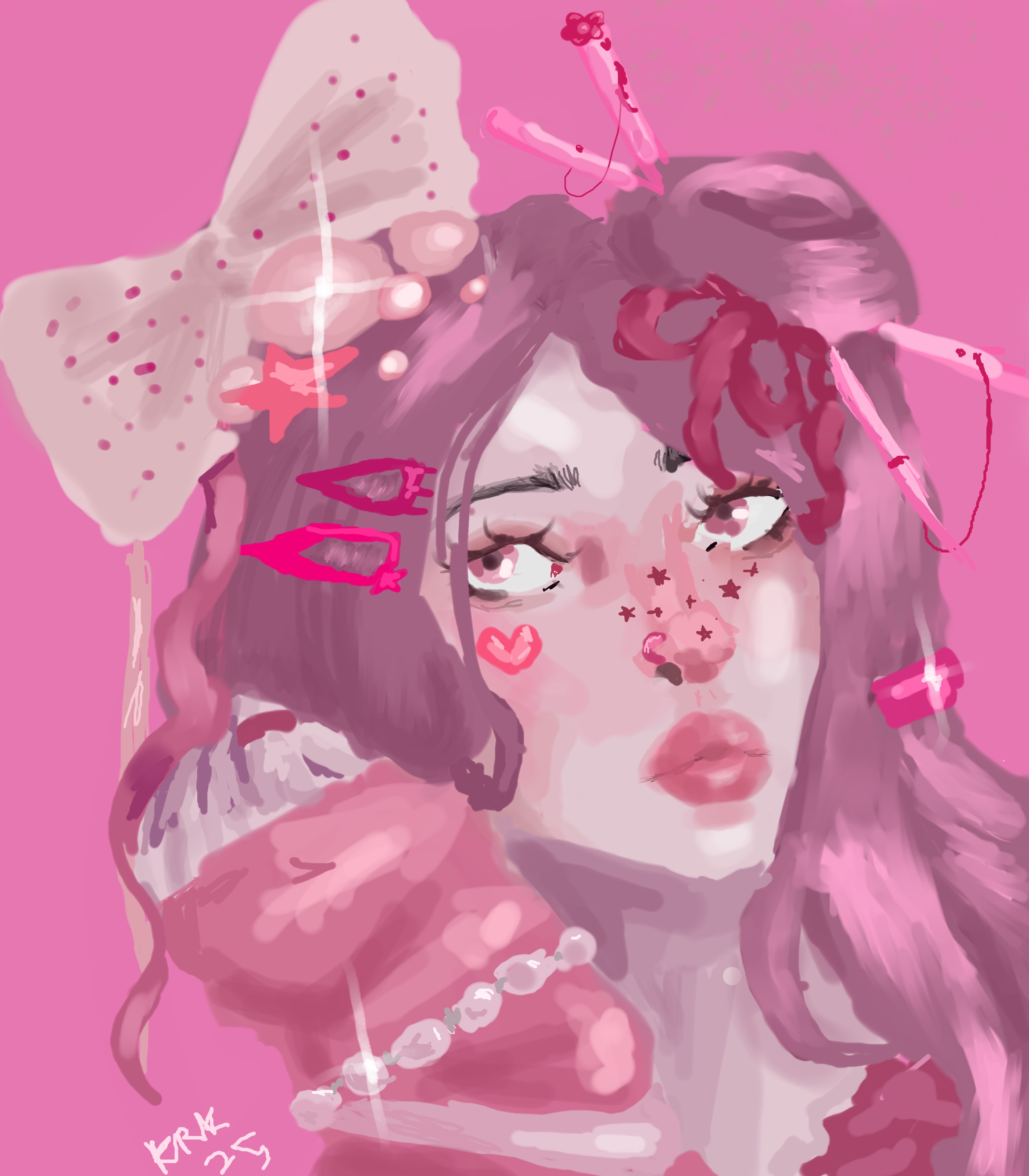 Decora Pink Girl - Finished Artworks - Krita Artists