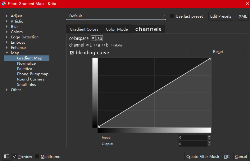 Add more drive channels to the gradient mapping filter - Feature ...