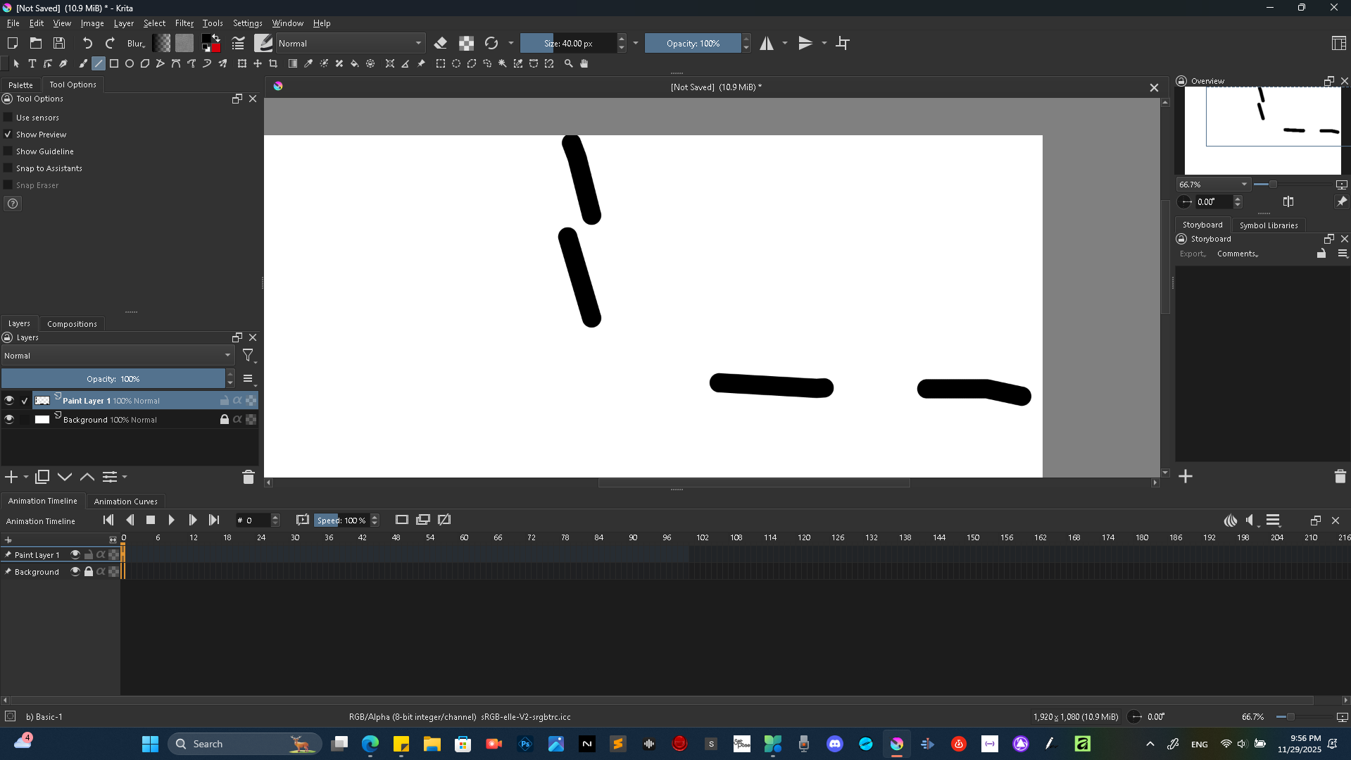 The line tool makes the line...not straight - General Questions - Krita ...
