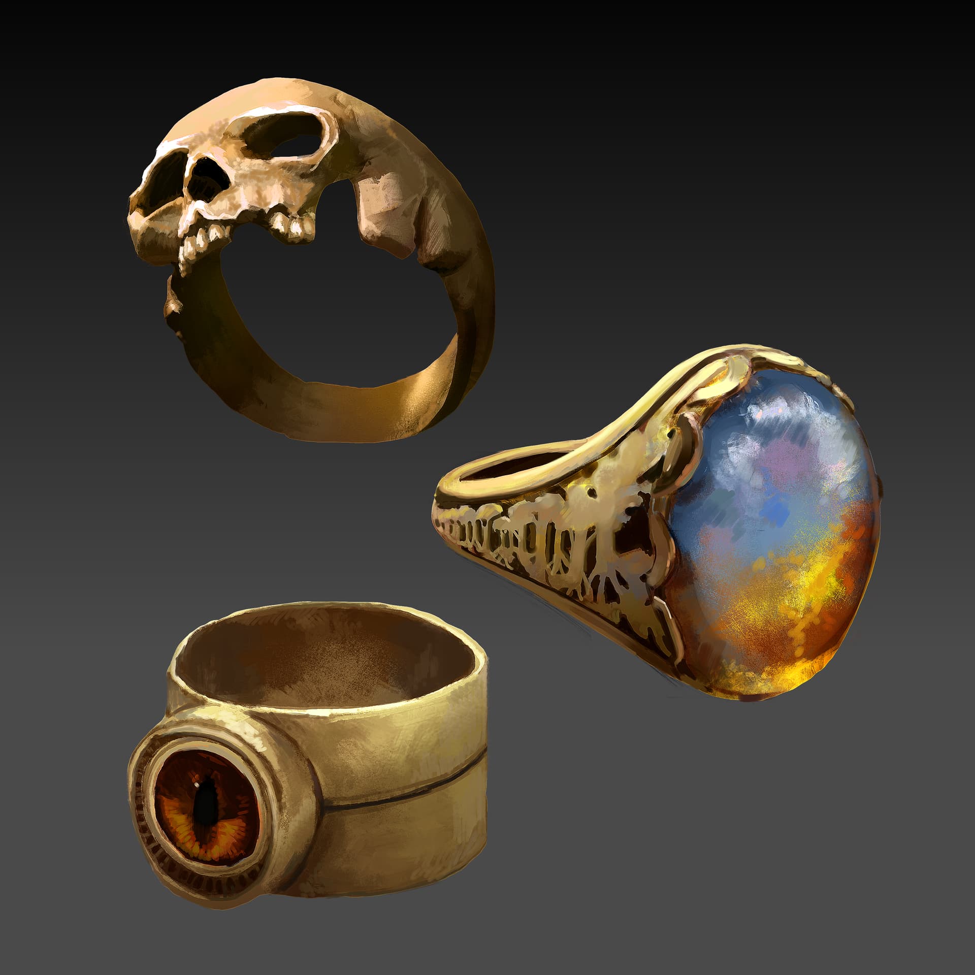 Ring studies - Finished Artworks - Krita Artists