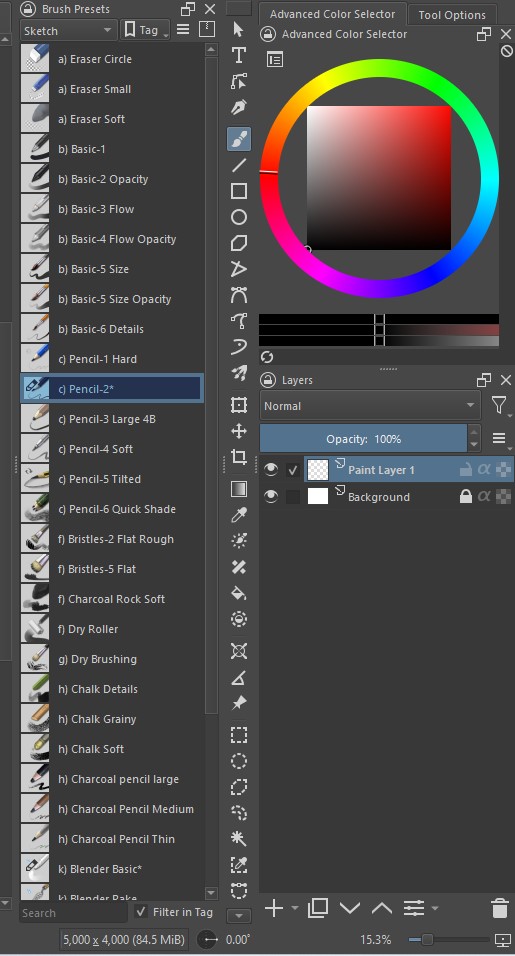 how to draw eyes on krita