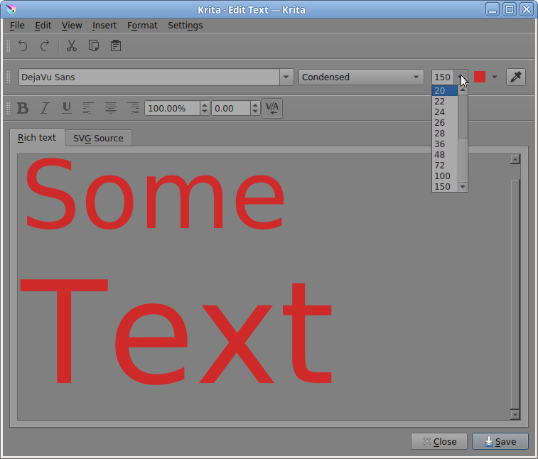 Maximum Font Size For Text Tool Is 72pt General ions Krita Artists