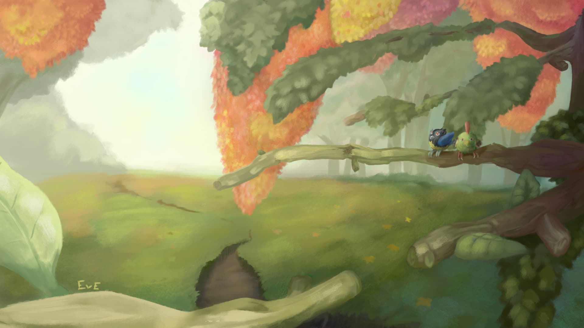 Autumn with pokemon - Finished Artworks - Krita Artists