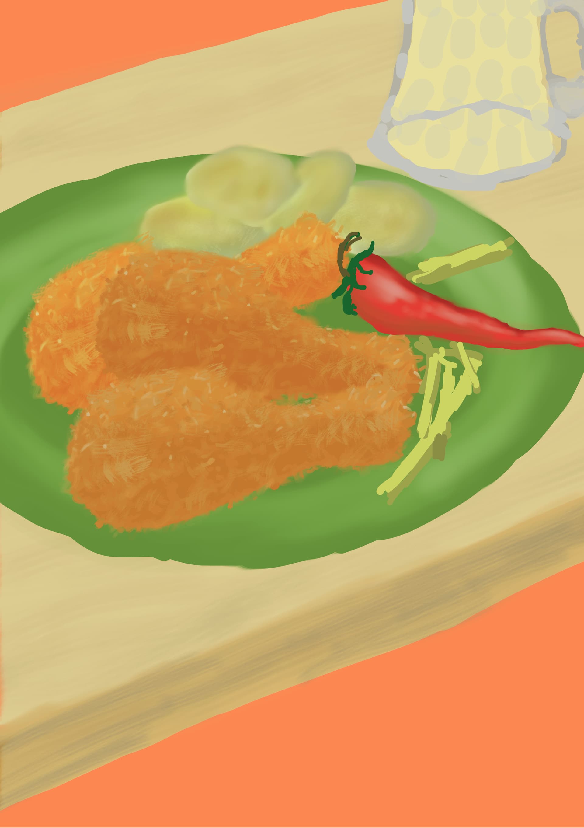 Need some input on how to approach this kind of texture [breading on ...