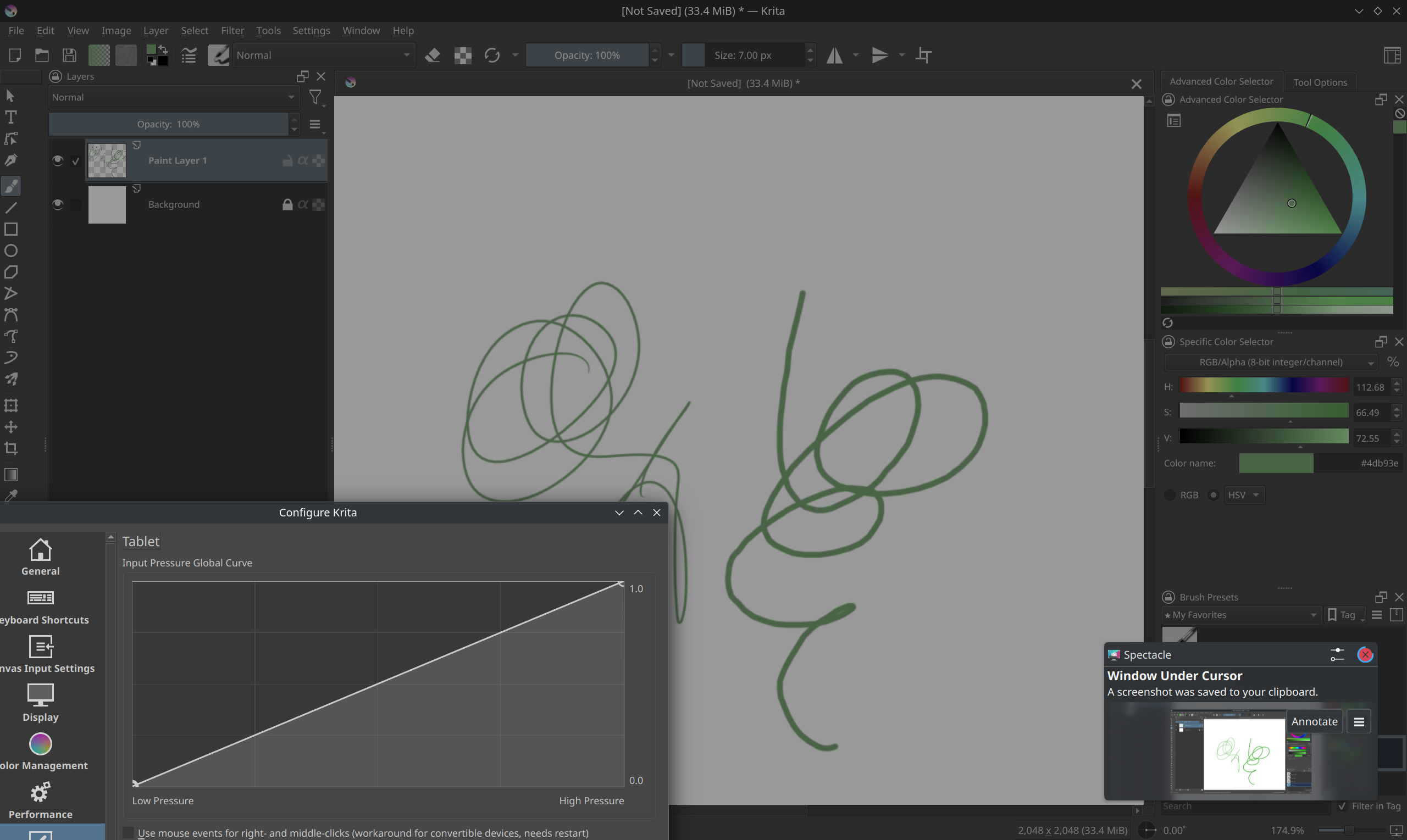 Krita treats full pressure as half - General Questions - Krita Artists