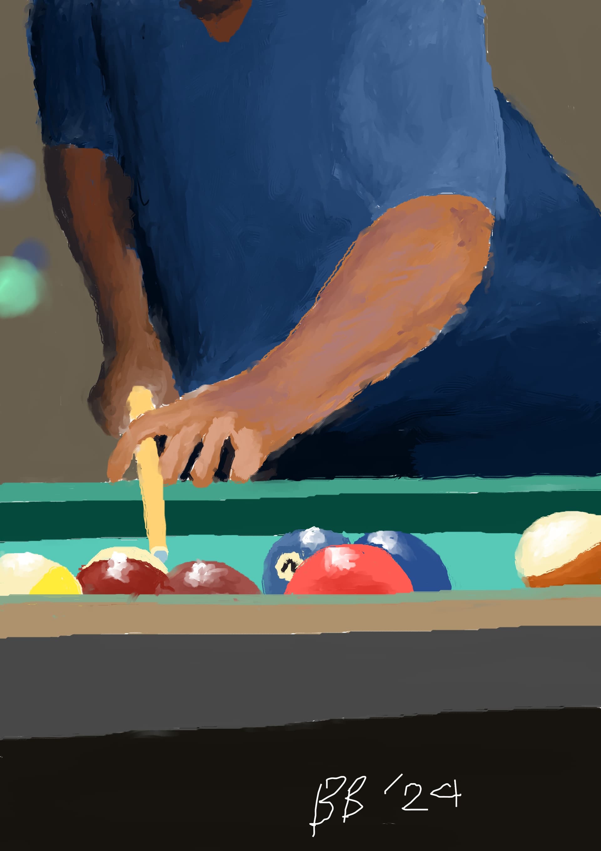 The Pool Player - Finished Artworks - Krita Artists