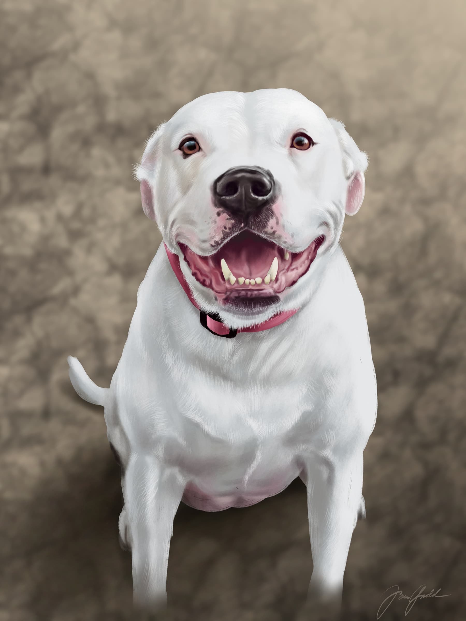 Smiling Bully Portrait - Finished Artworks - Krita Artists