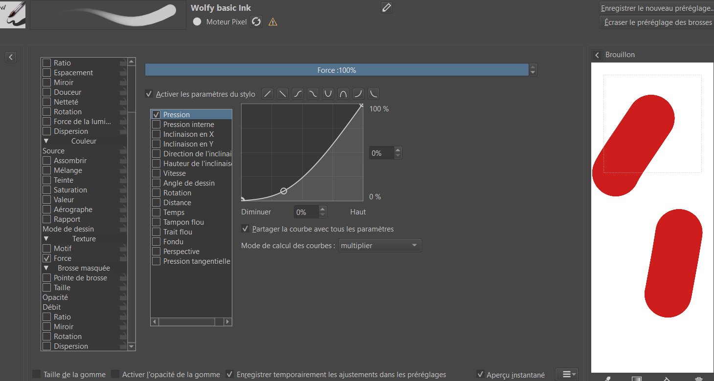 Problem of brush sizes and the pressure - General Forums - Krita Artists