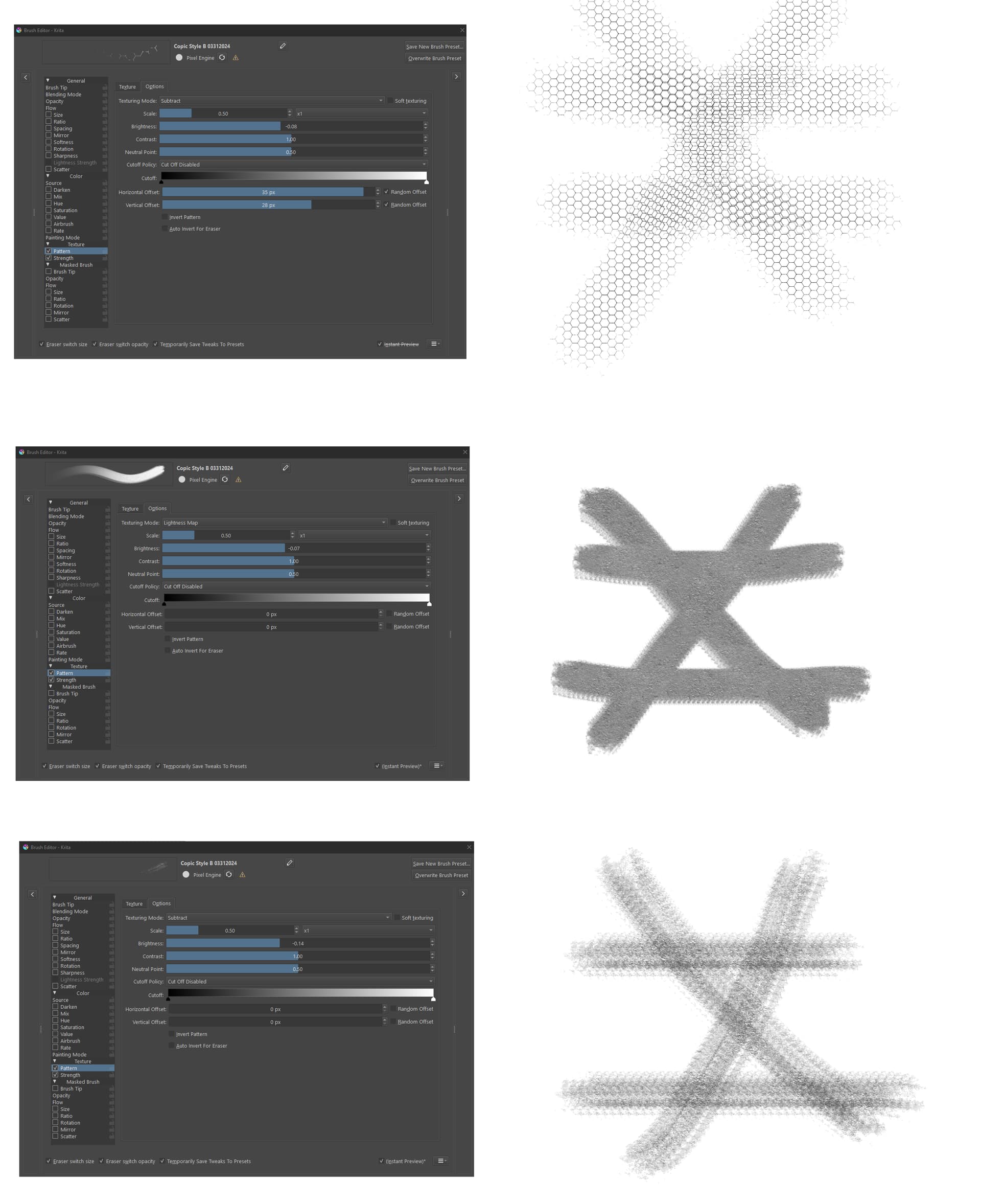 How to make each stroke have its own texture, like in Photoshop, in ...